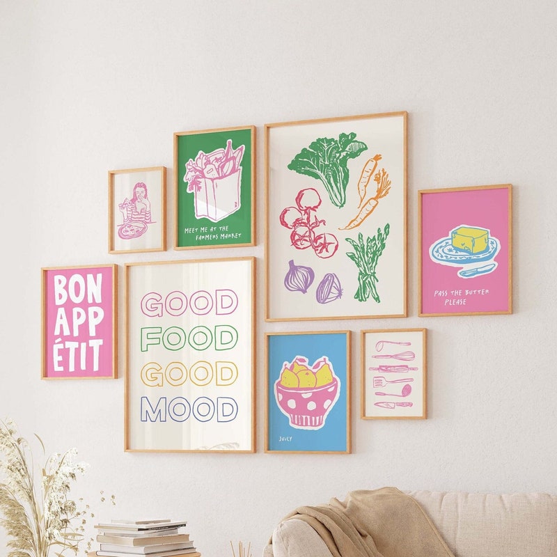 Kitchen Art Set - Etsy