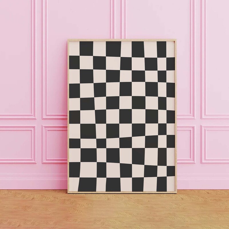 Checkered Print - Etsy