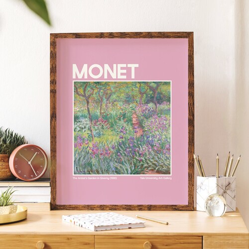 Printable Digital Download Monet Exhibition Poster Claude | Etsy
