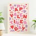 Happy Valentine's Day Print | Digital Art Download | Cute Valentine's ...