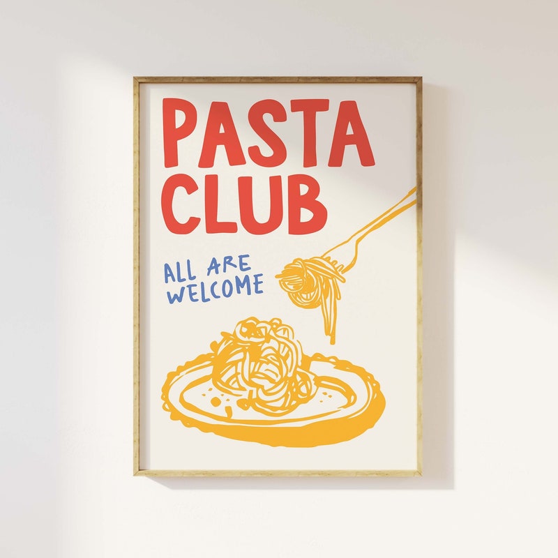 Pasta Poster - Etsy