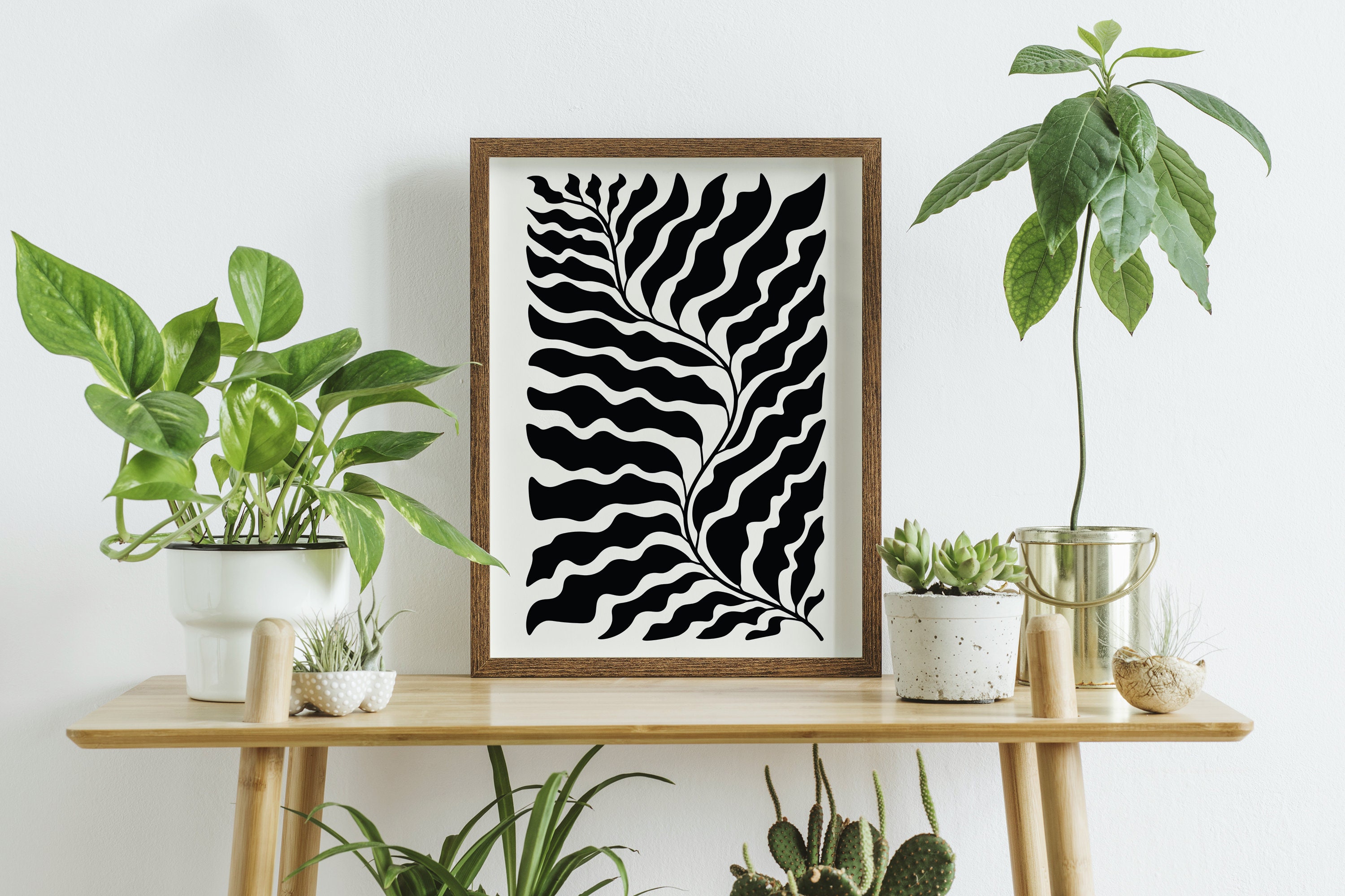 Matisse Botanical Exhibition Print | Digital Art Download | Black Paper ...