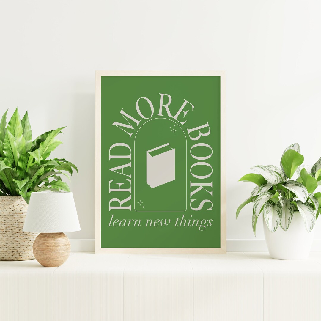 Read More Books Digital Art Download | Positive Inspirational Quote ...