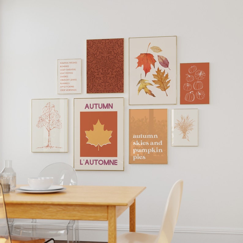 Fall Gallery Wall | Digital Art Download | 10 Printables | Rustic Fall ...