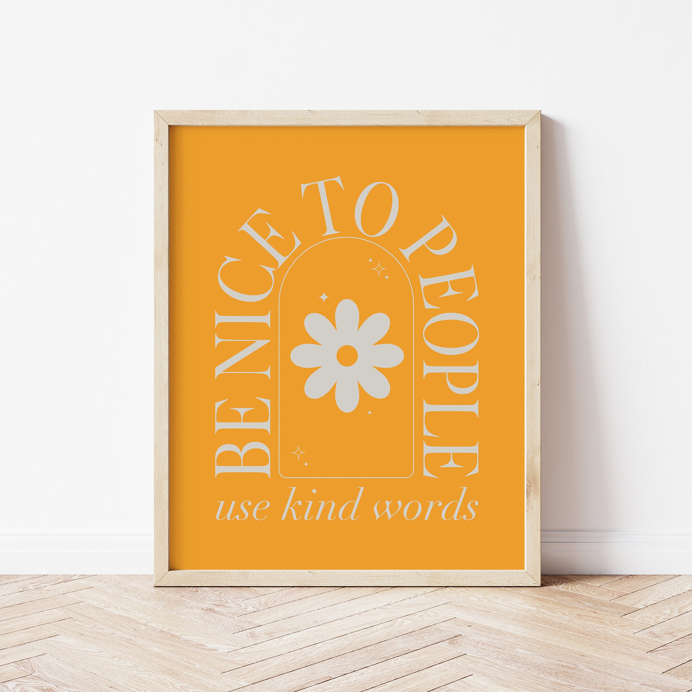 Be Nice to People Digital Art Download Positive | Etsy