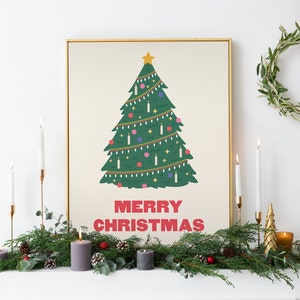 Set of 6 Christmas Gallery Wall | Digital Art Download | Colorful ...