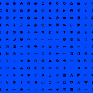 Ios Blue & Black App Icons Set | 460+ Blue and Black Minimal Ios 14 ...