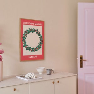 Set of 6 Christmas Gallery Wall | Digital Art Download | Colorful ...