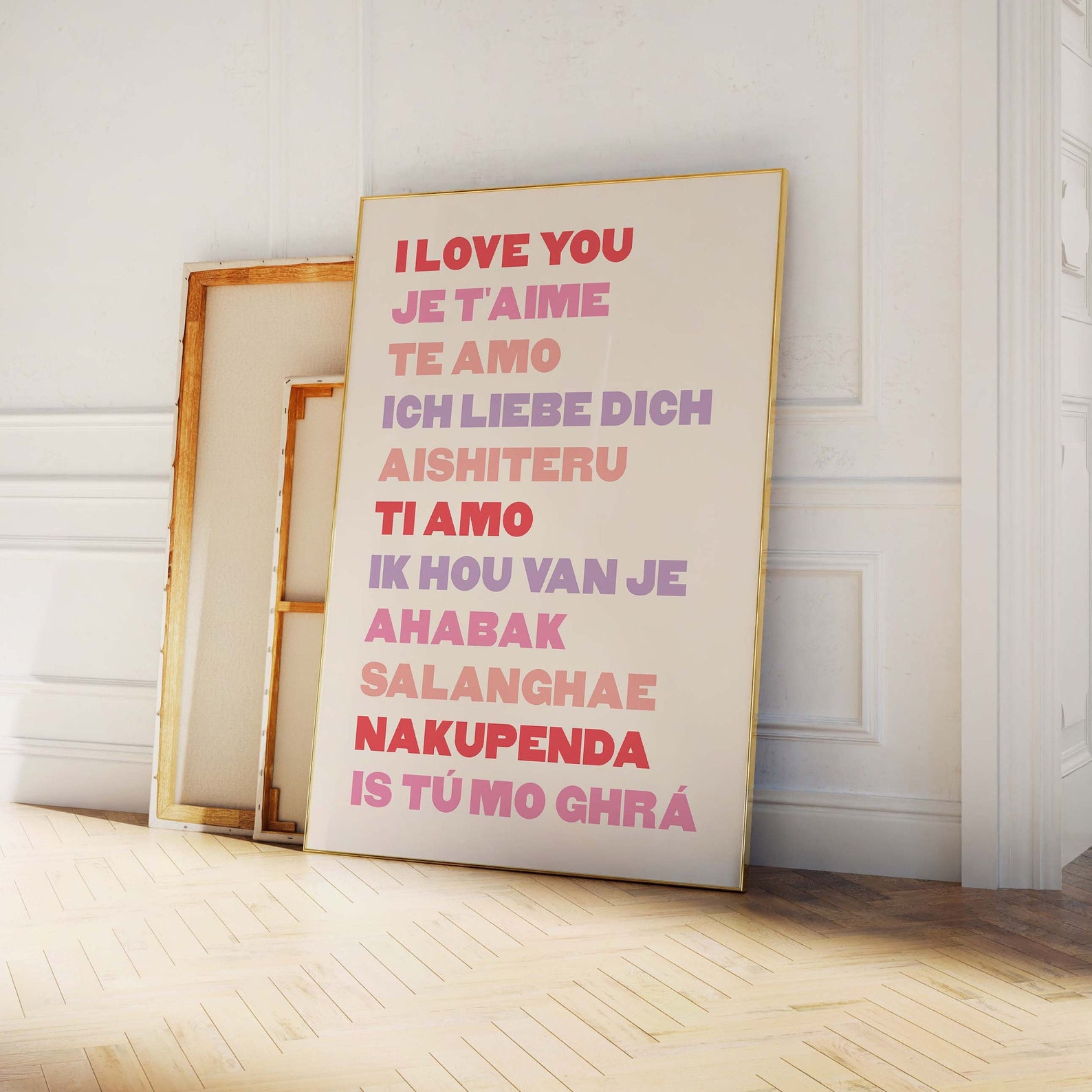 I Love You Print | Digital Art Download | Cute Valentine's Print | I ...