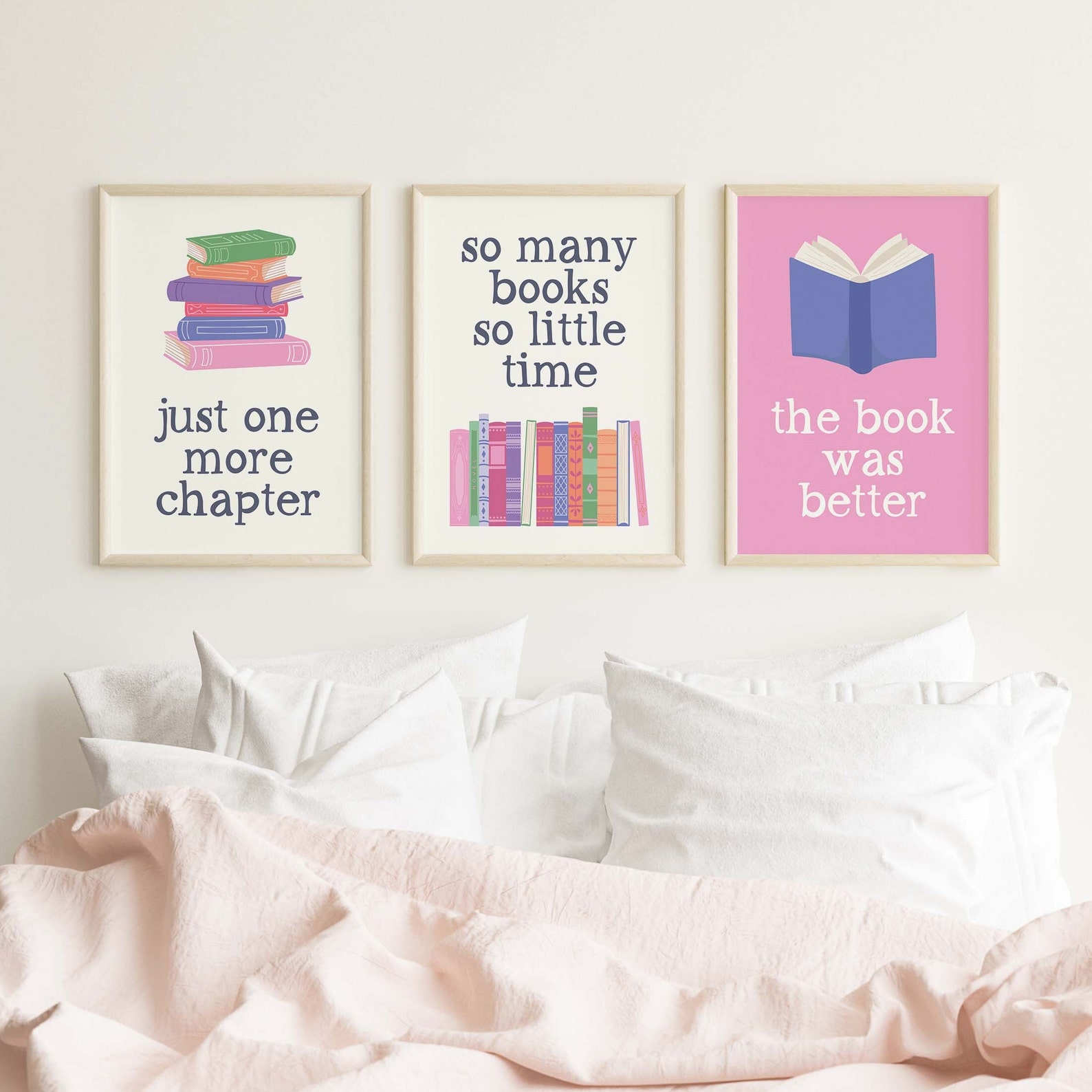 Book Lover Gallery Wall Digital Art Download Book Club Decor Trendy ...