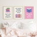 Book Lover Gallery Wall, Digital Art Download, Book Club Decor, Trendy ...