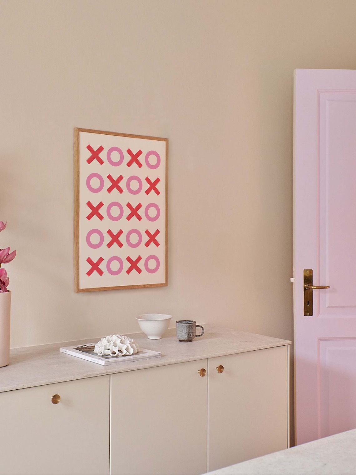 XOXO Print Digital Art Download Cute Valentine's Print - Etsy