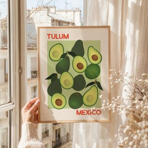 Avocado Tulum Mexico Print, Digital Art Download, Avocados Fruit Market ...
