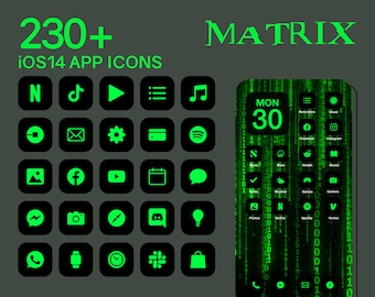 Ios 14 Icons Neon - Etsy