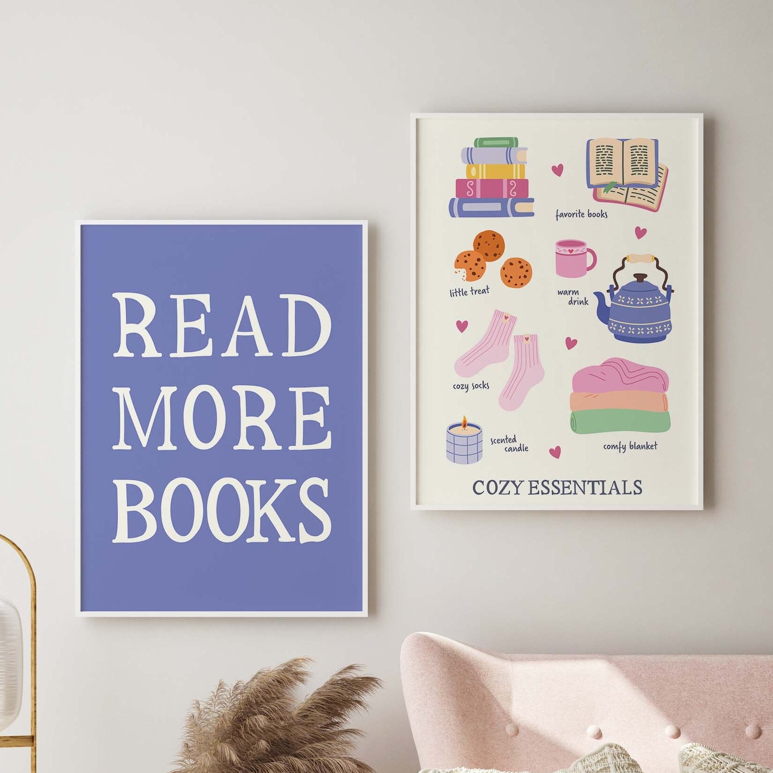 Book Lover Gallery Wall Digital Art Download Book Club Decor Trendy ...
