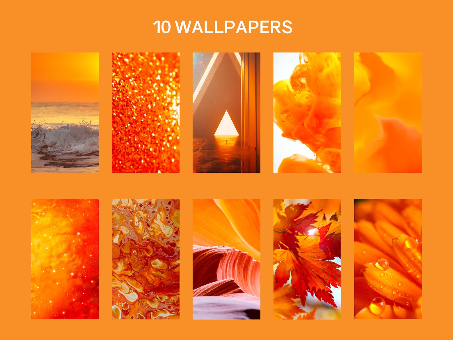 IOS Orange App Icons 230 Autumn Minimal iOS 14 Modern Icon | Etsy