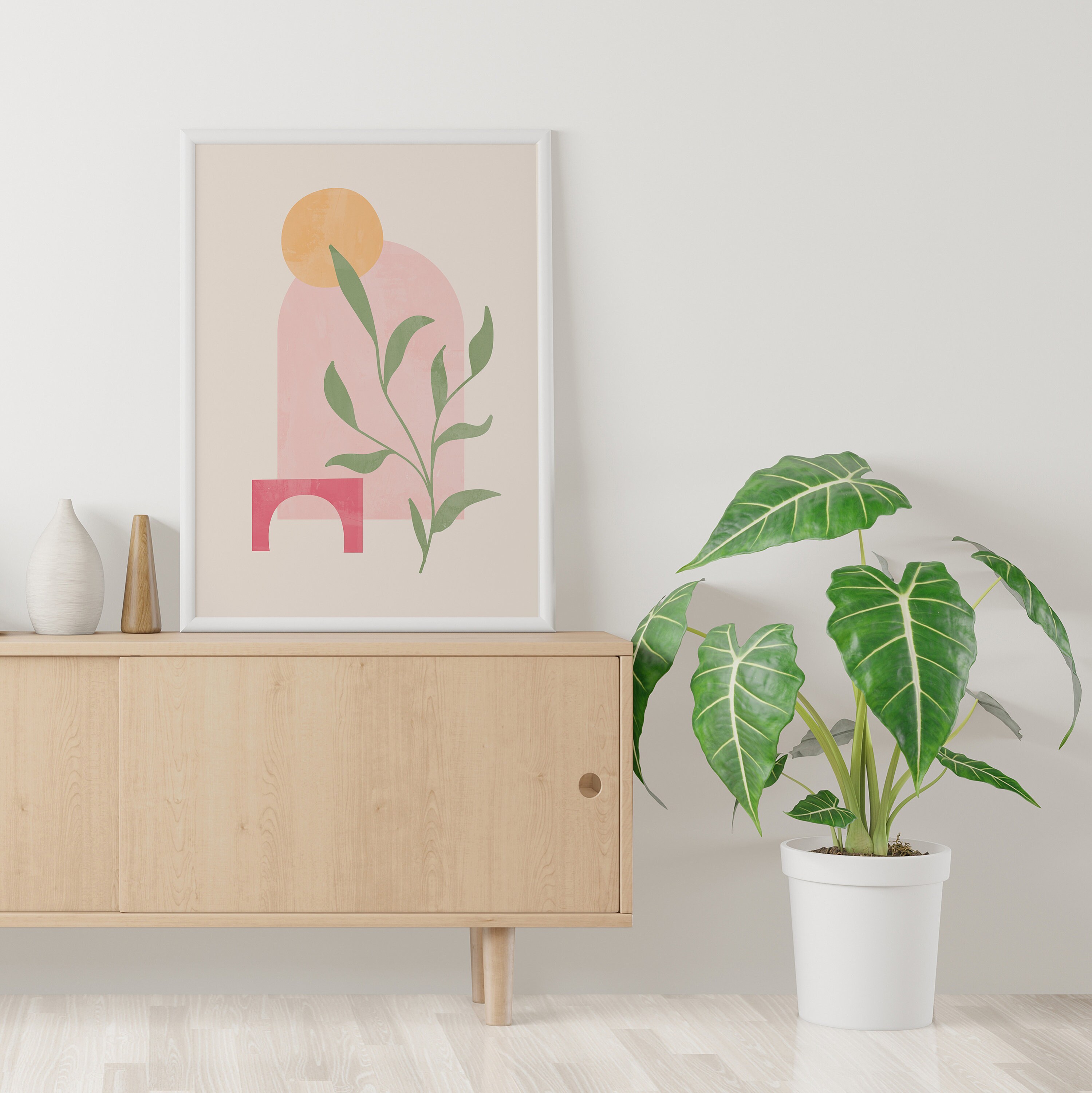 Boho Botanical Print Digital Art Download Cute Botanical - Etsy