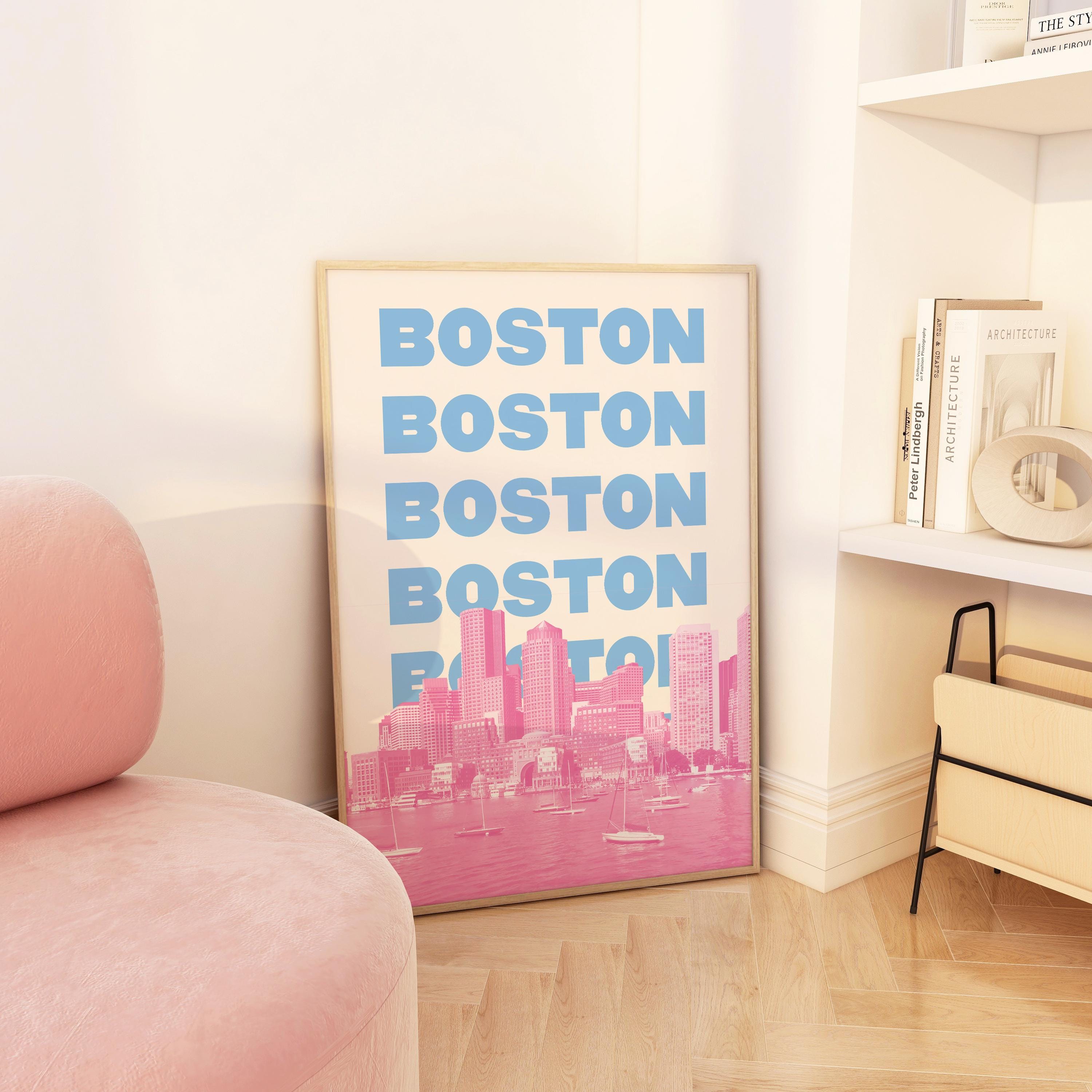 Boston Travel Print, Digital Art Download, Boston Massachusetts Print ...