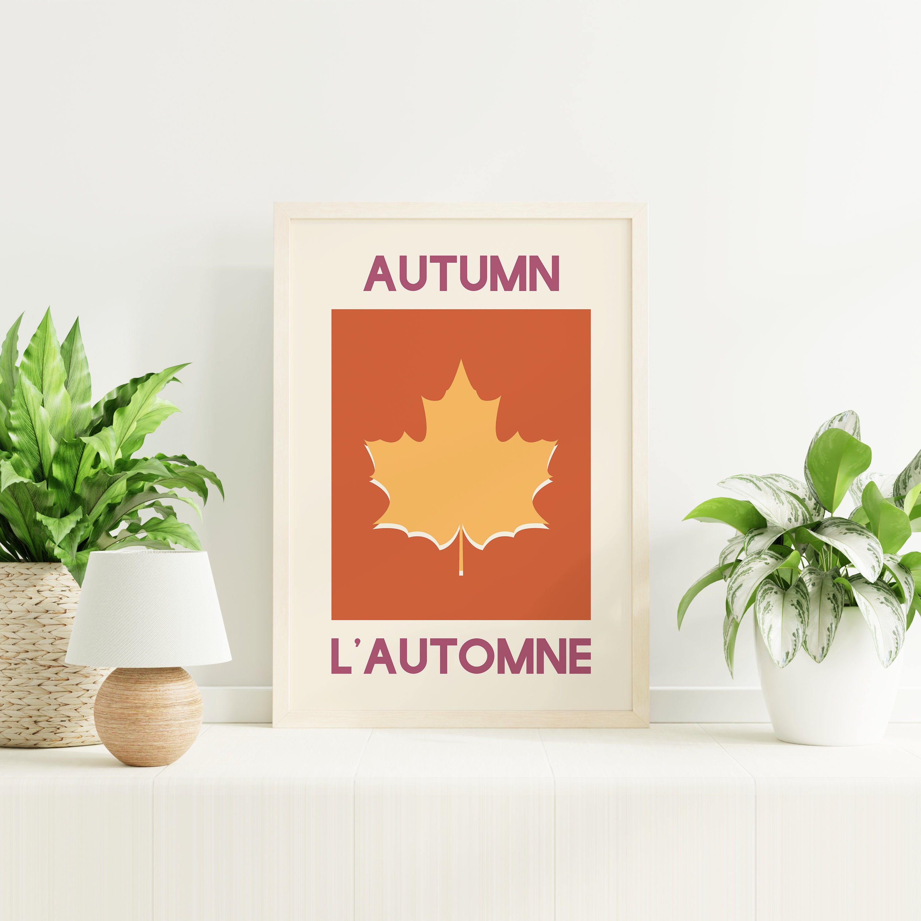 Set of 6 Fall Gallery Wall Prints | Digital Art Download | Colorful ...