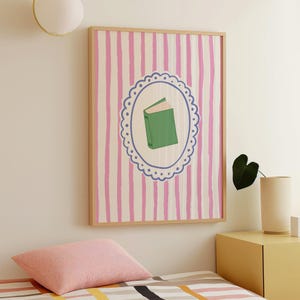 Book Lover Gallery Wall, Digital Art Download, Book Club Decor, Trendy ...