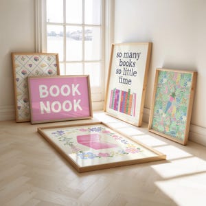 Book Lover Wall Art Mega Bundle, Digital Download, 35+ Printables, Book ...
