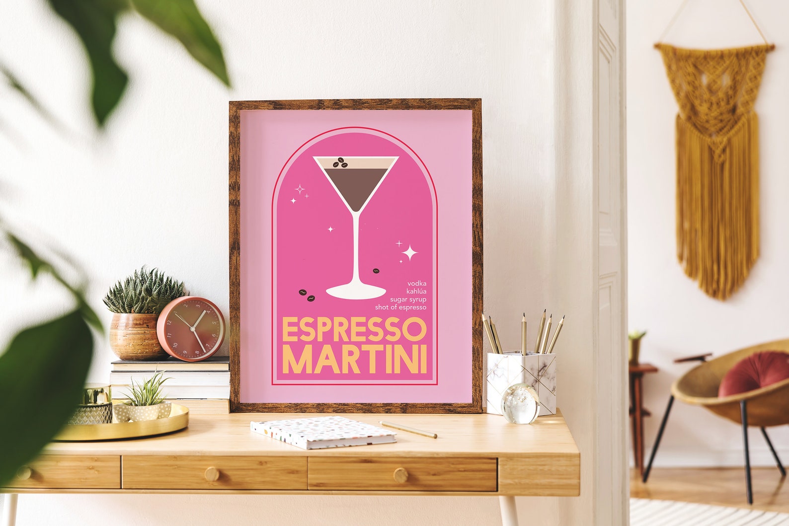 Espresso Martini Cocktail Print Digital Art Download Cute - Etsy