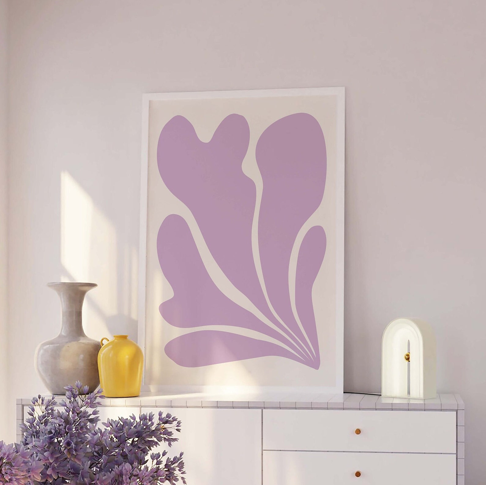 Purple Abstract Print | Digital Art Download | Trendy Purple Purple ...