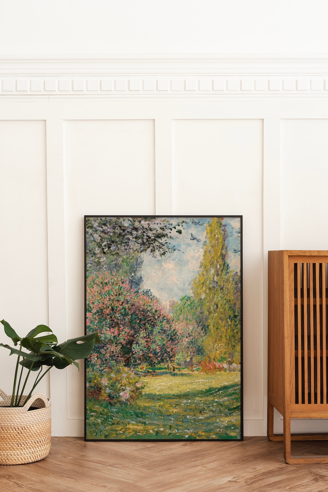 Monet Garden Painting Print Digital Art Download Landscape - Etsy