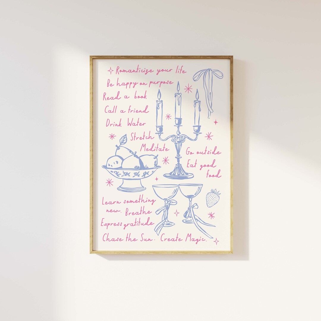 Handdrawn Quote Print Digital Art Download Cute Illustrations Printable ...