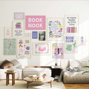 Book Lover Wall Art Mega Bundle, Digital Download, 35+ Printables, Book ...