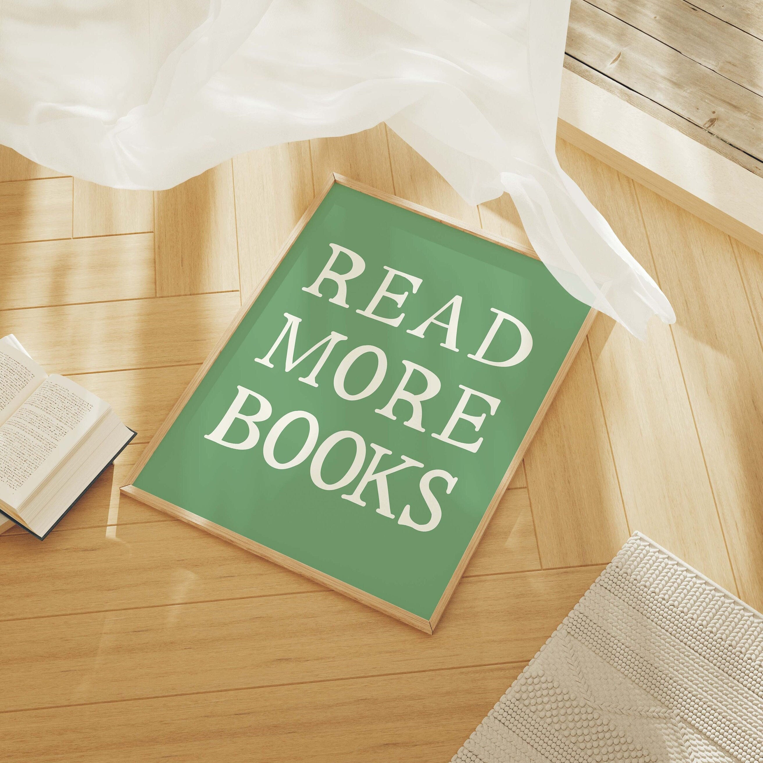 Read More Books Print | Digital Art Download | Cute Library Decor ...
