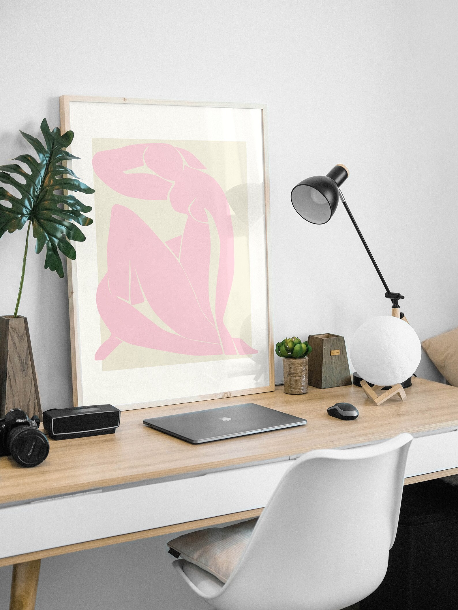Set of 6 Pink and Blue Print Gallery Wall Digital Art | Etsy