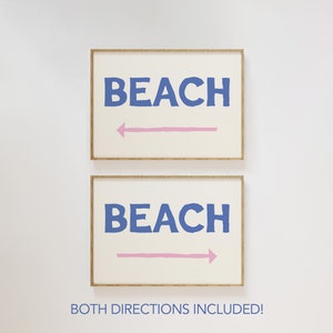 Beach This Way Print | Digital Art Download | Cute Summer Art Print ...