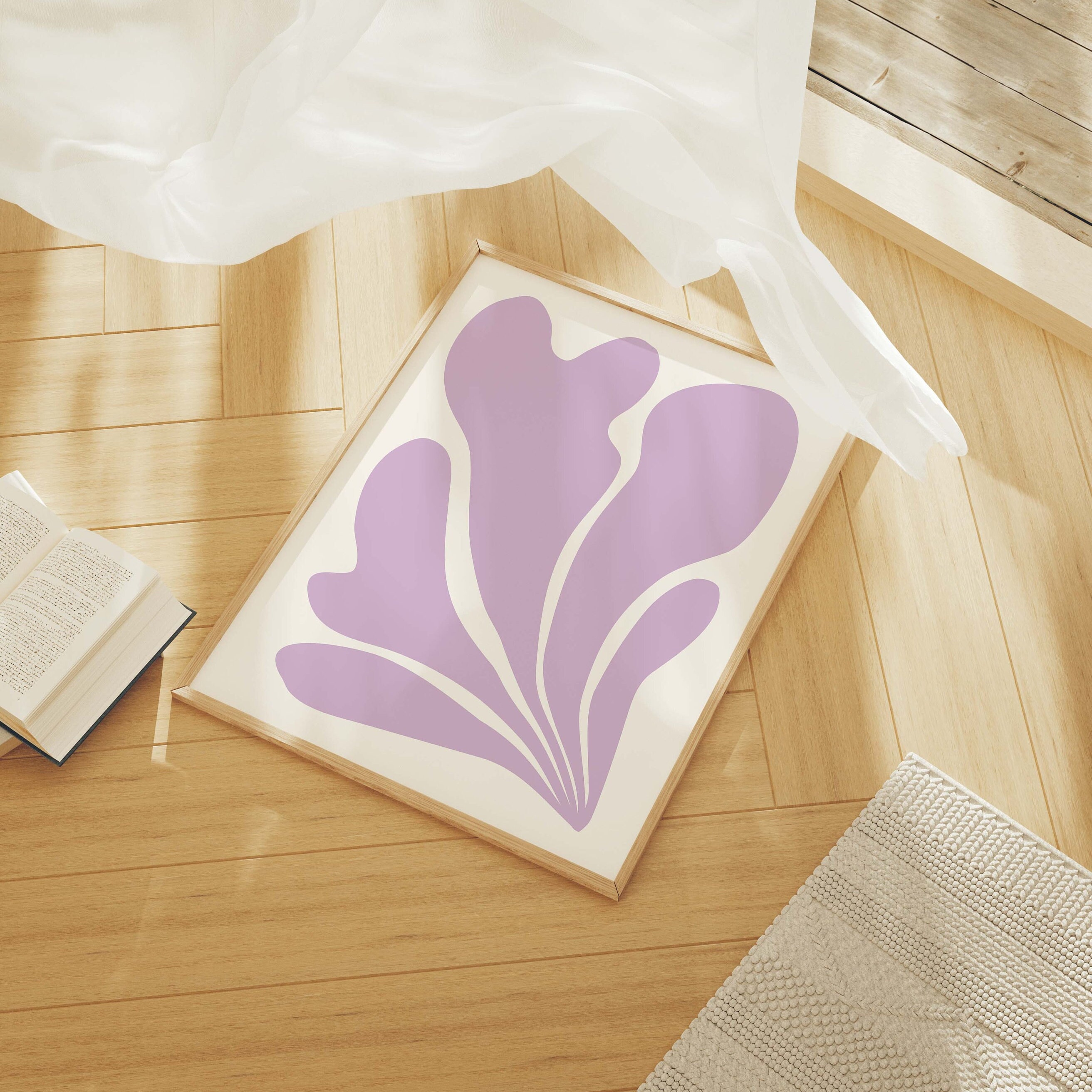 Purple Abstract Print | Digital Art Download | Trendy Purple Purple ...