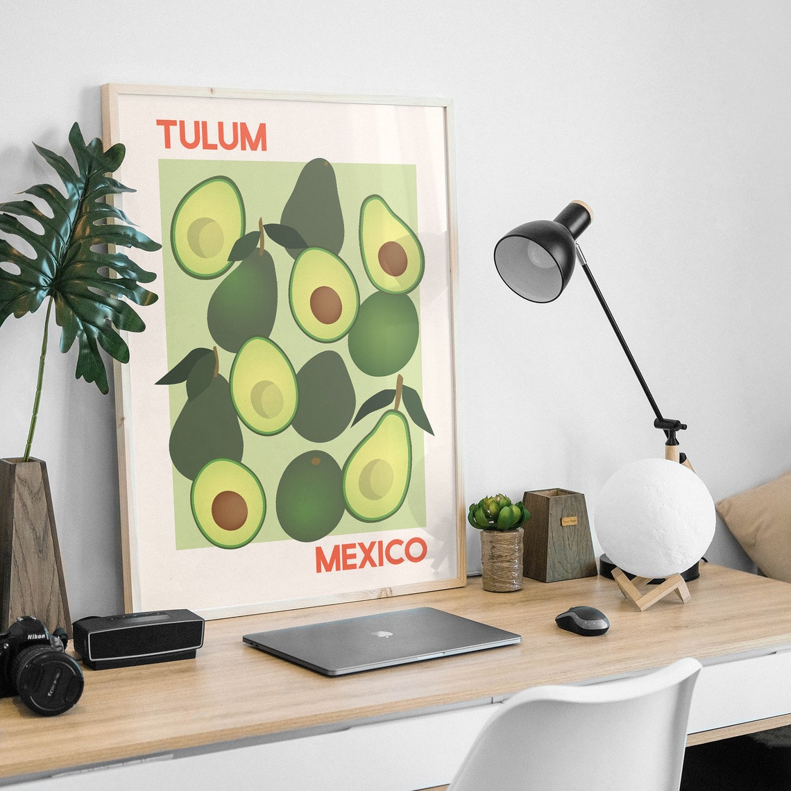 Avocado Tulum Mexico Print Digital Art Download Avocados | Etsy