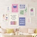 Book Lover Gallery Wall, Digital Art Download, Book Club Decor, Trendy ...