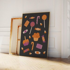 Cozy Halloween Gallery Wall, Digital Download, 10 Printables, Cute ...