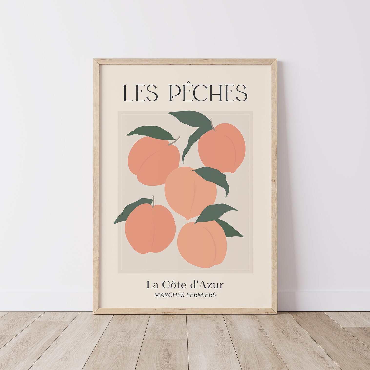 Peaches Print Digital Art Download Peach Fruit Market - Etsy