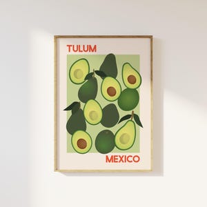 Avocado Tulum Mexico Print, Digital Art Download, Avocados Fruit Market ...
