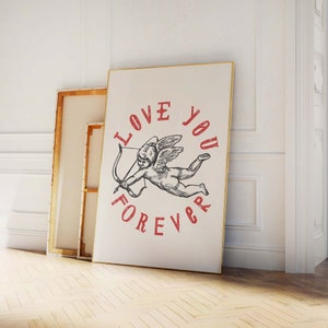 Valentine's Day Gallery Wall, Digital Art Download, 10 Printable, Cute ...