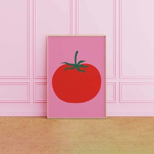 Tomato Print | Digital Art Download | Pomodoro Tomato Wall Art ...