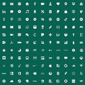 Ios Green & White App Icons Set | 330+ Dark Green and White Minimal Ios ...