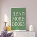 Read More Books Print | Digital Art Download | Cute Library Decor ...