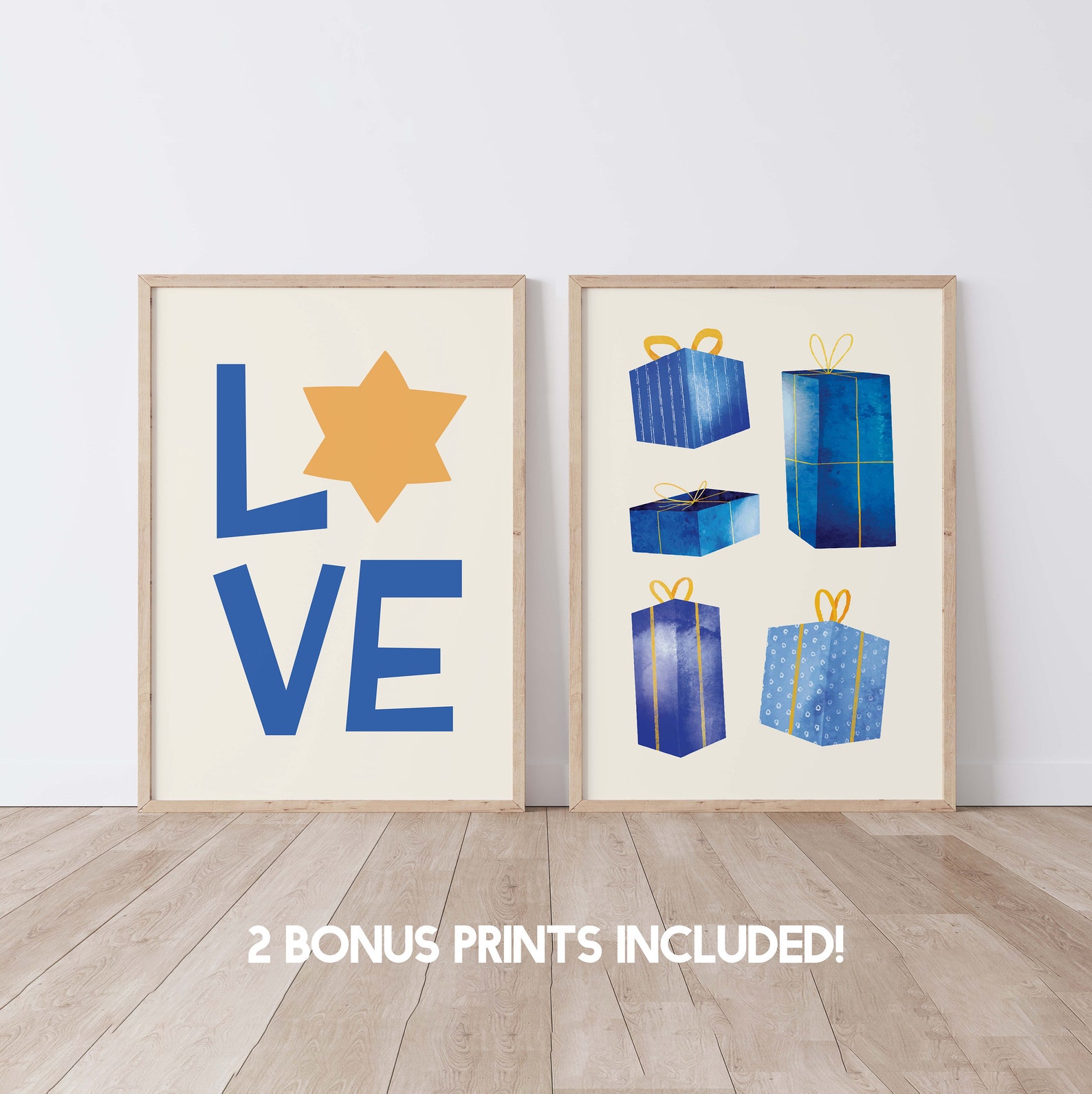 Hanukkah Gallery Wall | Digital Art Download | 10 Printables | Cute ...