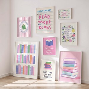 Book Lover Wall Art Mega Bundle, Digital Download, 35+ Printables, Book ...