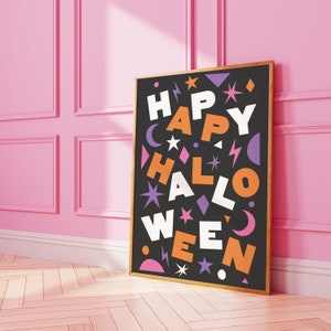 Set of 6 Halloween Prints | Digital Art Download | Cute Halloween ...