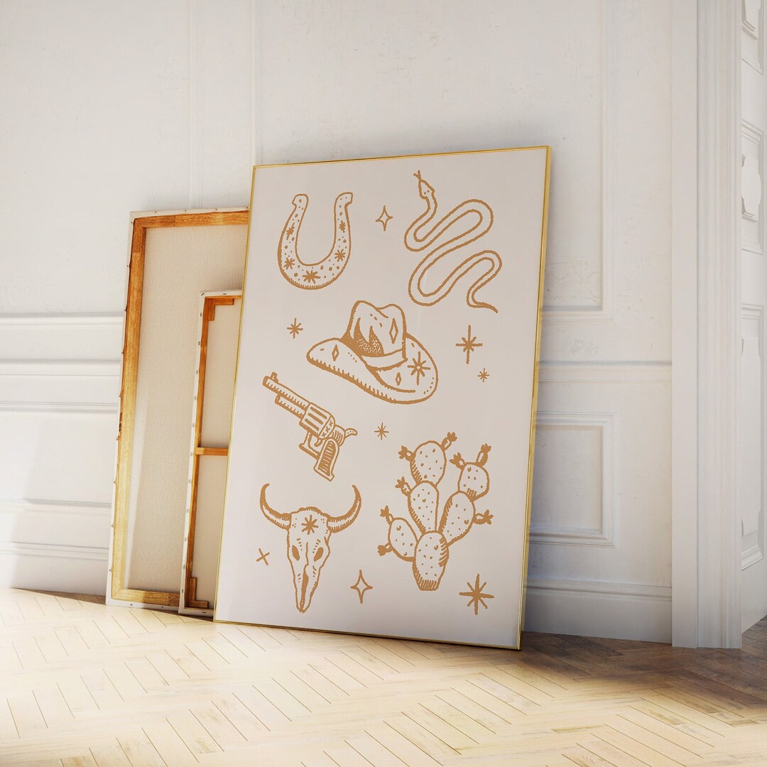 Western Print | Digital Art Download | Western Art Print | Country Wall ...