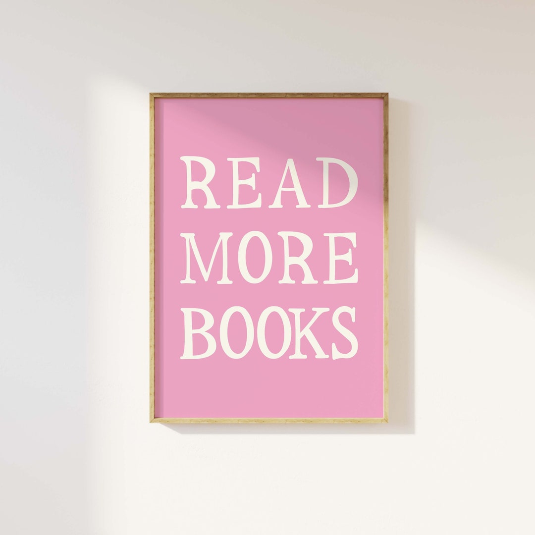 Read More Books Print | Digital Art Download | Cute Library Decor ...