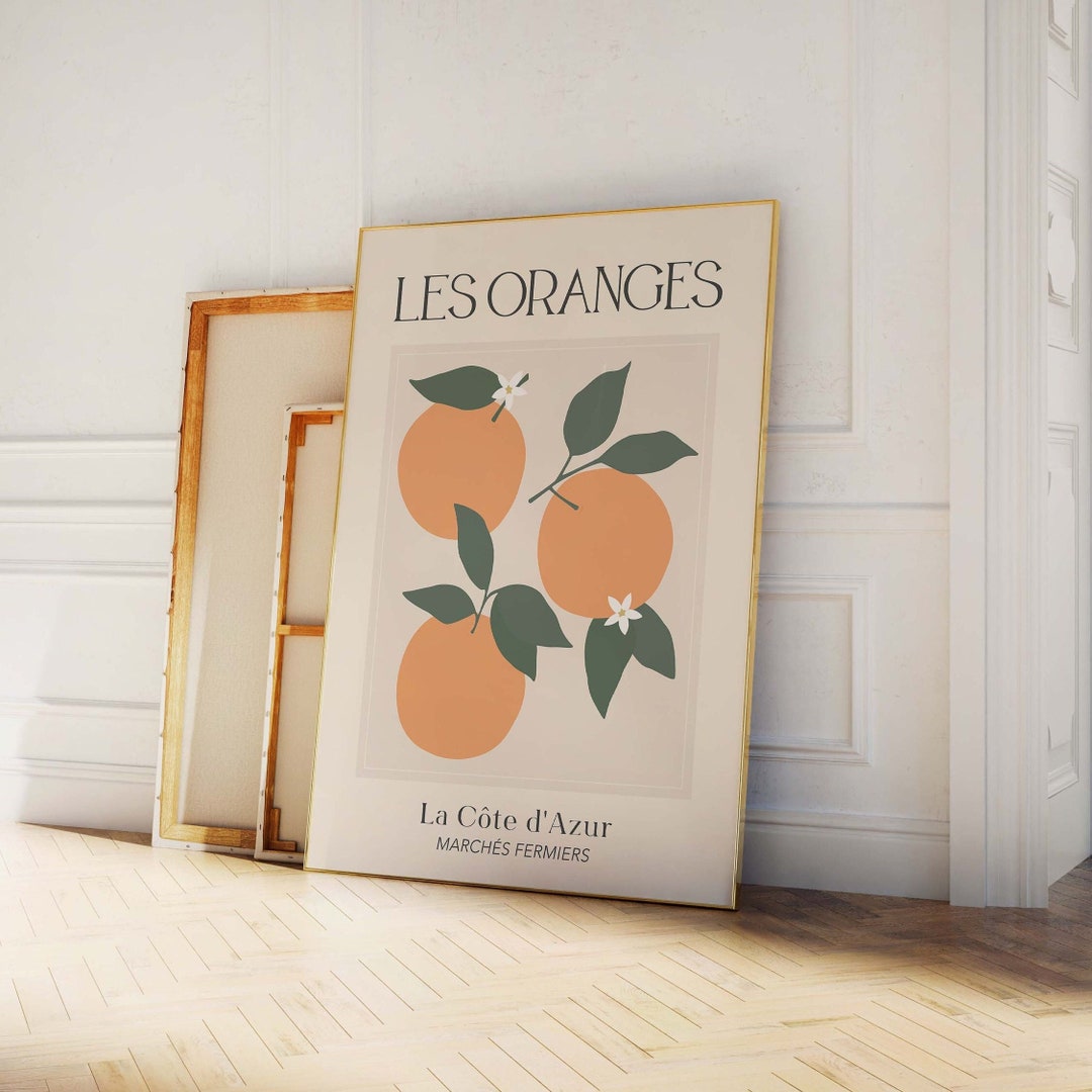 Oranges Print | Digital Art Download | Orange Fruit Market Botanical ...