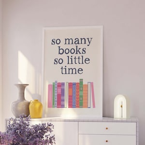 Book Lover Gallery Wall, Digital Art Download, Book Club Decor, Trendy ...